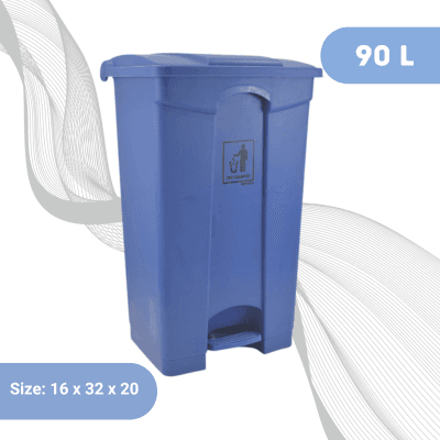 90L Plastic Pedal Dustbin | Waste Management Made Easy Now!